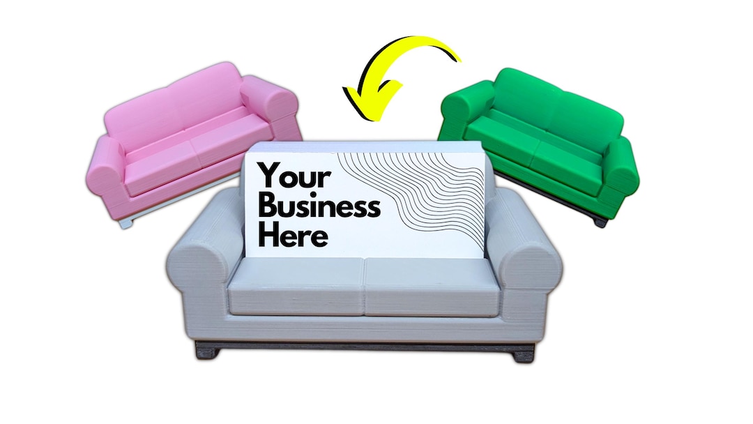 Sofa Couch Business Card Holder Stand Desk Display - Etsy