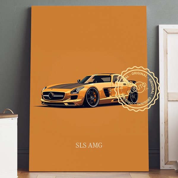 Mercedes Amg Sls Canvas - Etsy