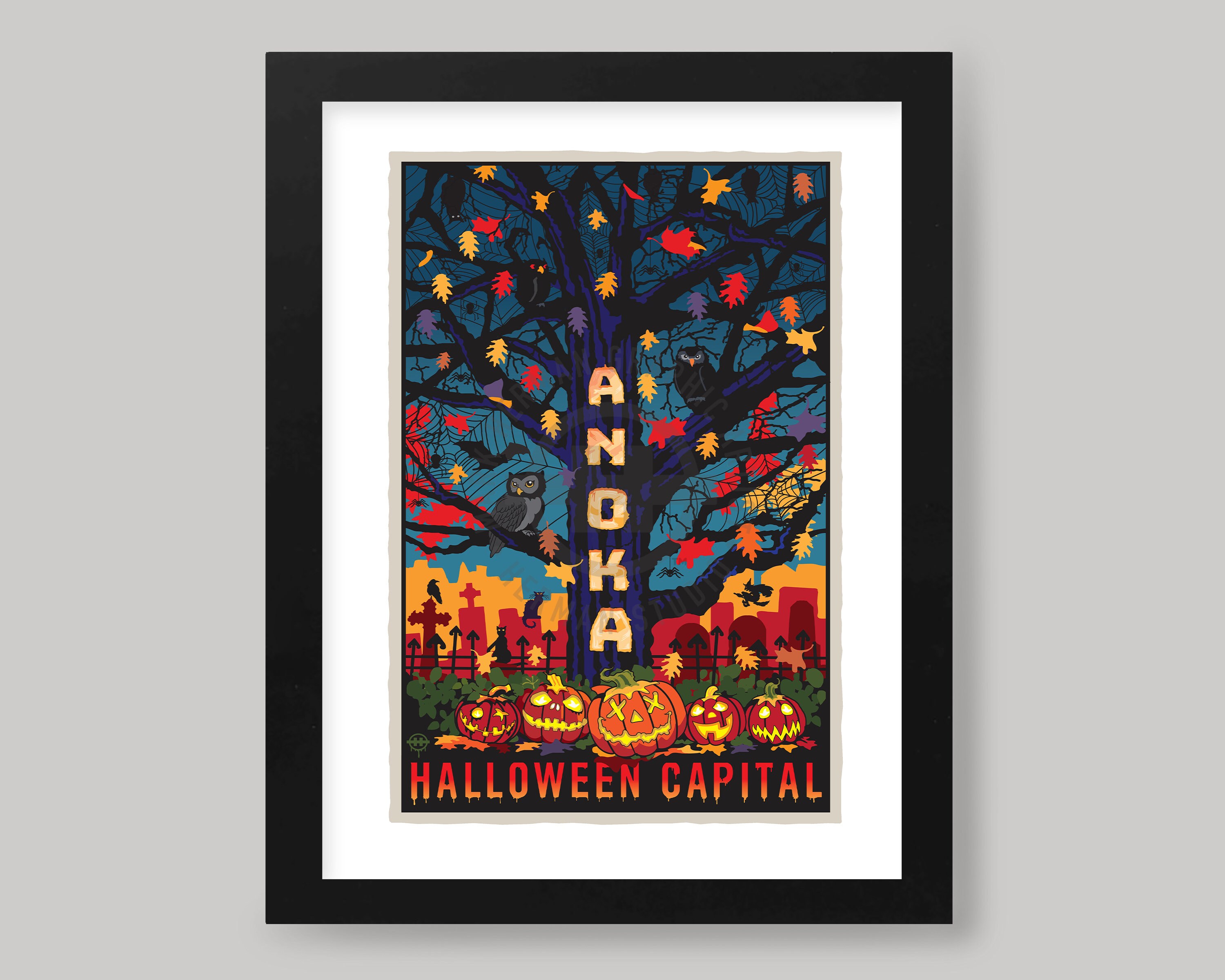 Anoka the Halloween Capital of the World Minnesota Landmark Original ...