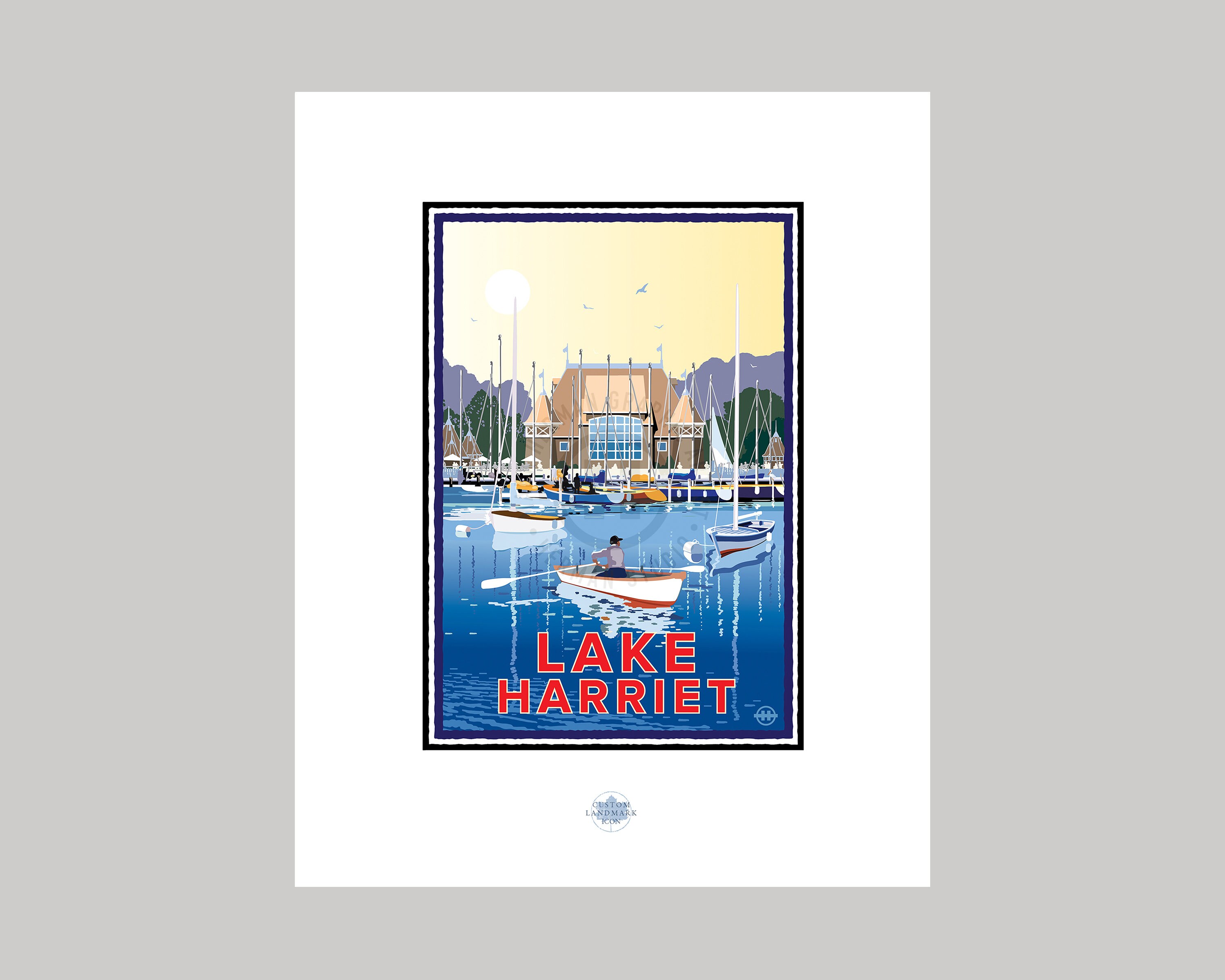 Lake Harriet Sailboats at the Pavilion || Minnesota Landmark Original ...