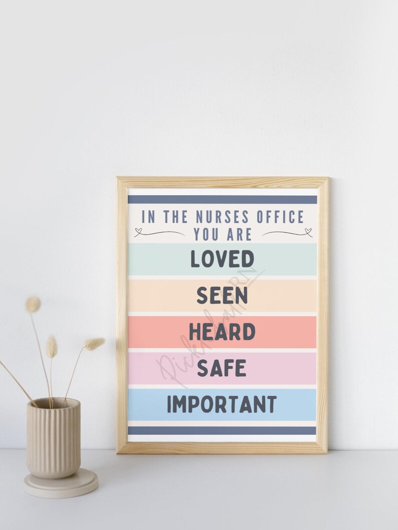 Health Office Printable Posters for School Nurse - Etsy