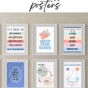 Health Office Printable Posters for School Nurse - Etsy