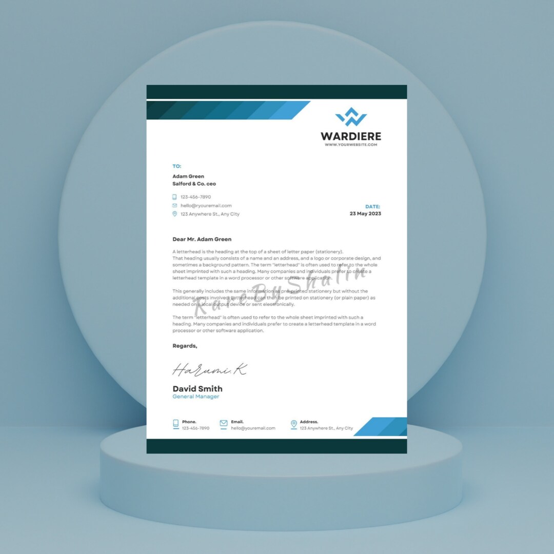 Professional Letterhead Design, Minimalist Letterhead Design ...