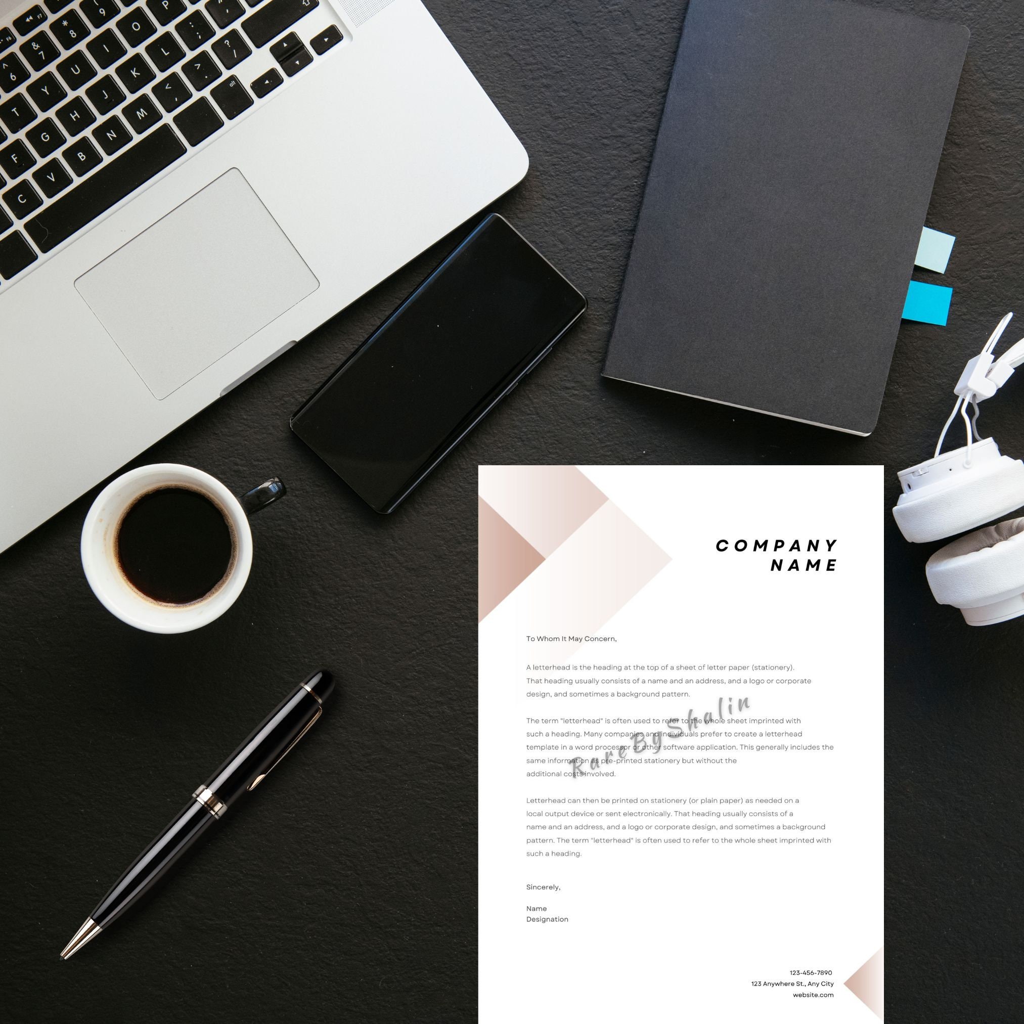 Professional Letterhead Design, Minimalist Letterhead Design ...