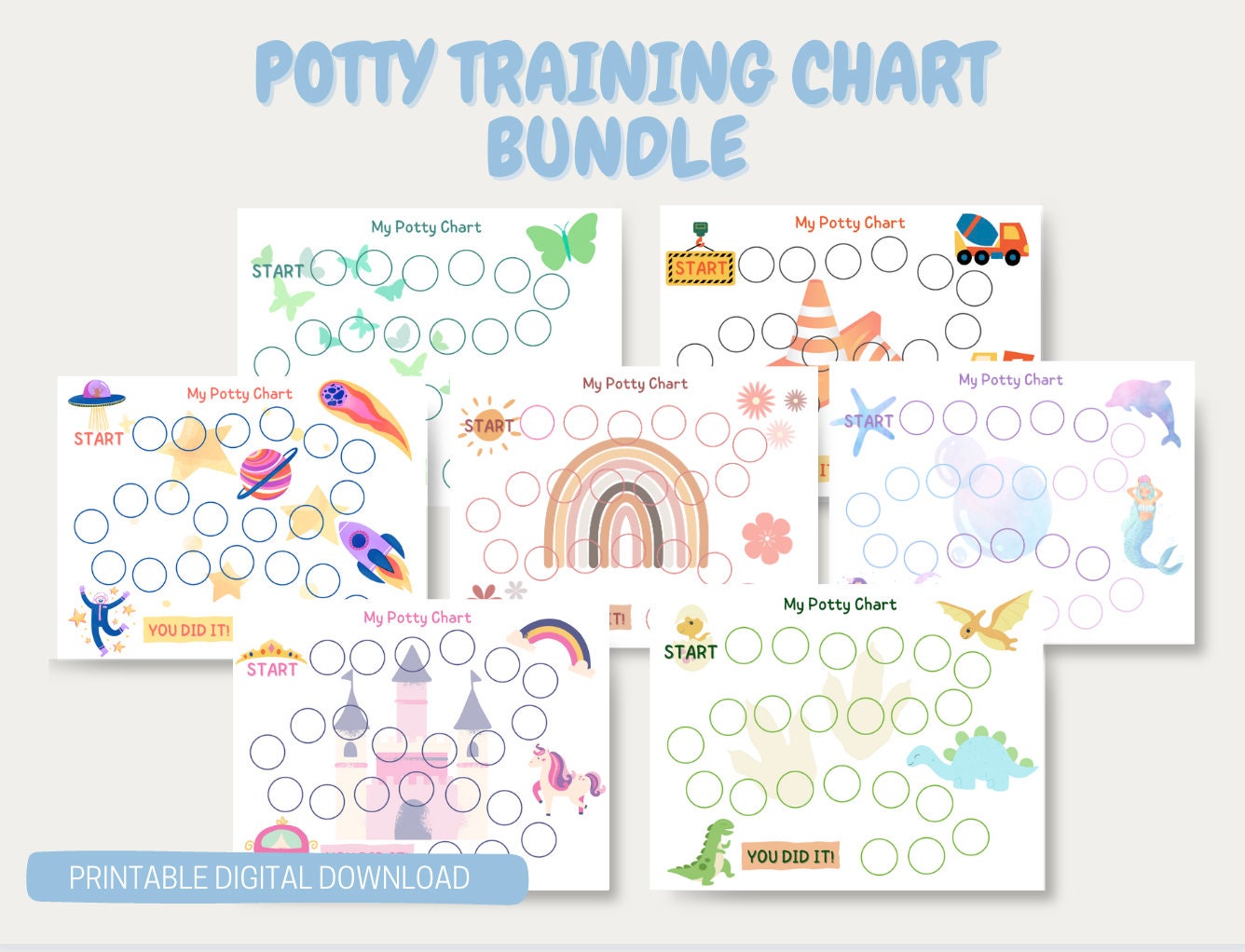 Potty Training Bundle Printable Potty Training Bundle - Etsy