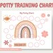 Boho Potty Chart, Flower Potty Chart, Girls Potty Training Chart ...