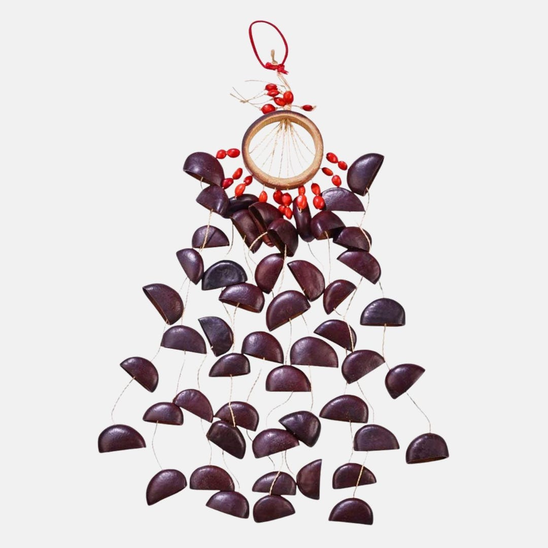 Natural Juju Nut Wind Chime Handmade Sound Healing Instrument Ethnic ...