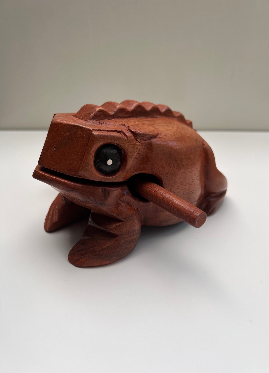 Guiro Frog Large 17 X 7 Cm Ratchet Frog Wooden Toy Percussion Effect - Etsy