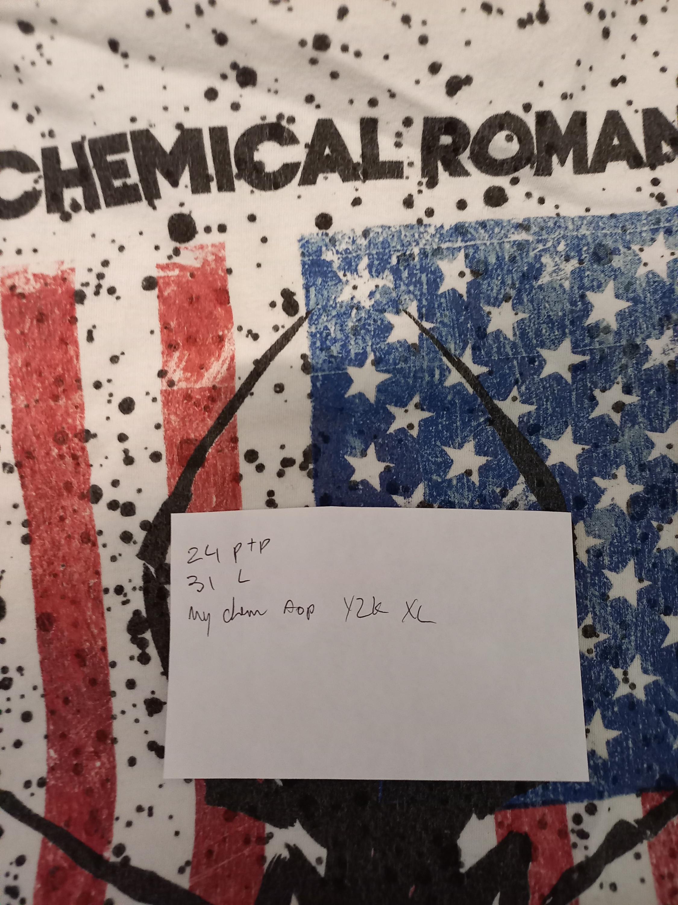 Y2K My Chemical Romance MCR All Over Print T-shirt XL - Etsy