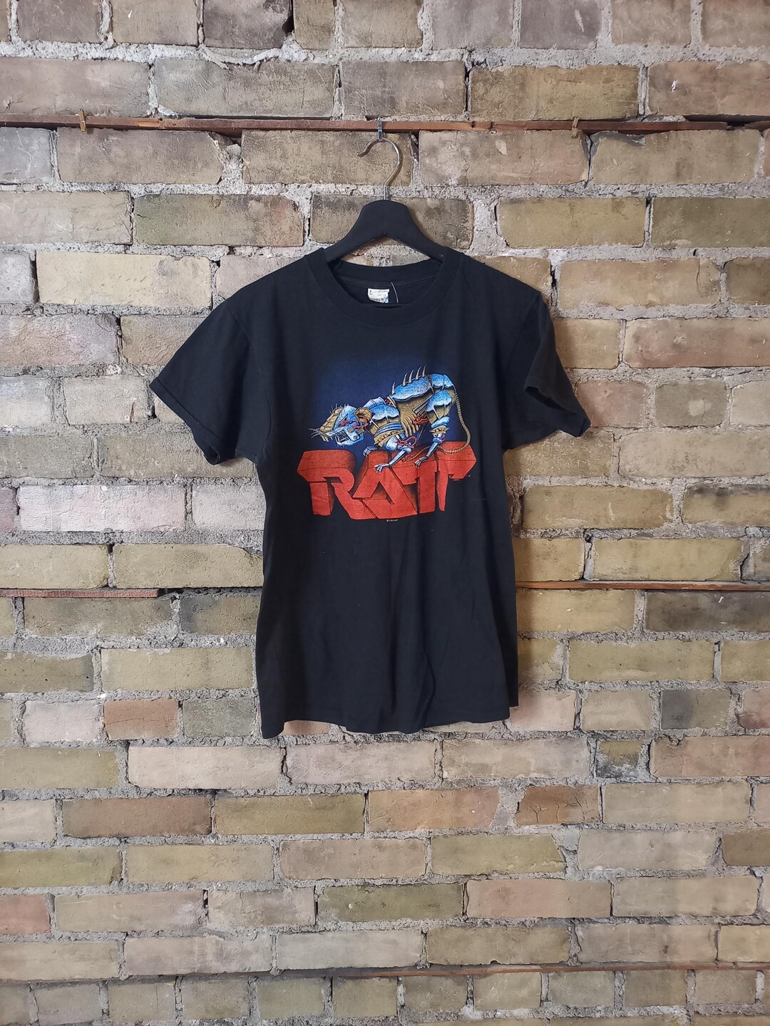 Vintage 1983 Ratt Out of the Cellar World Infestation Tour '84 Tee ...