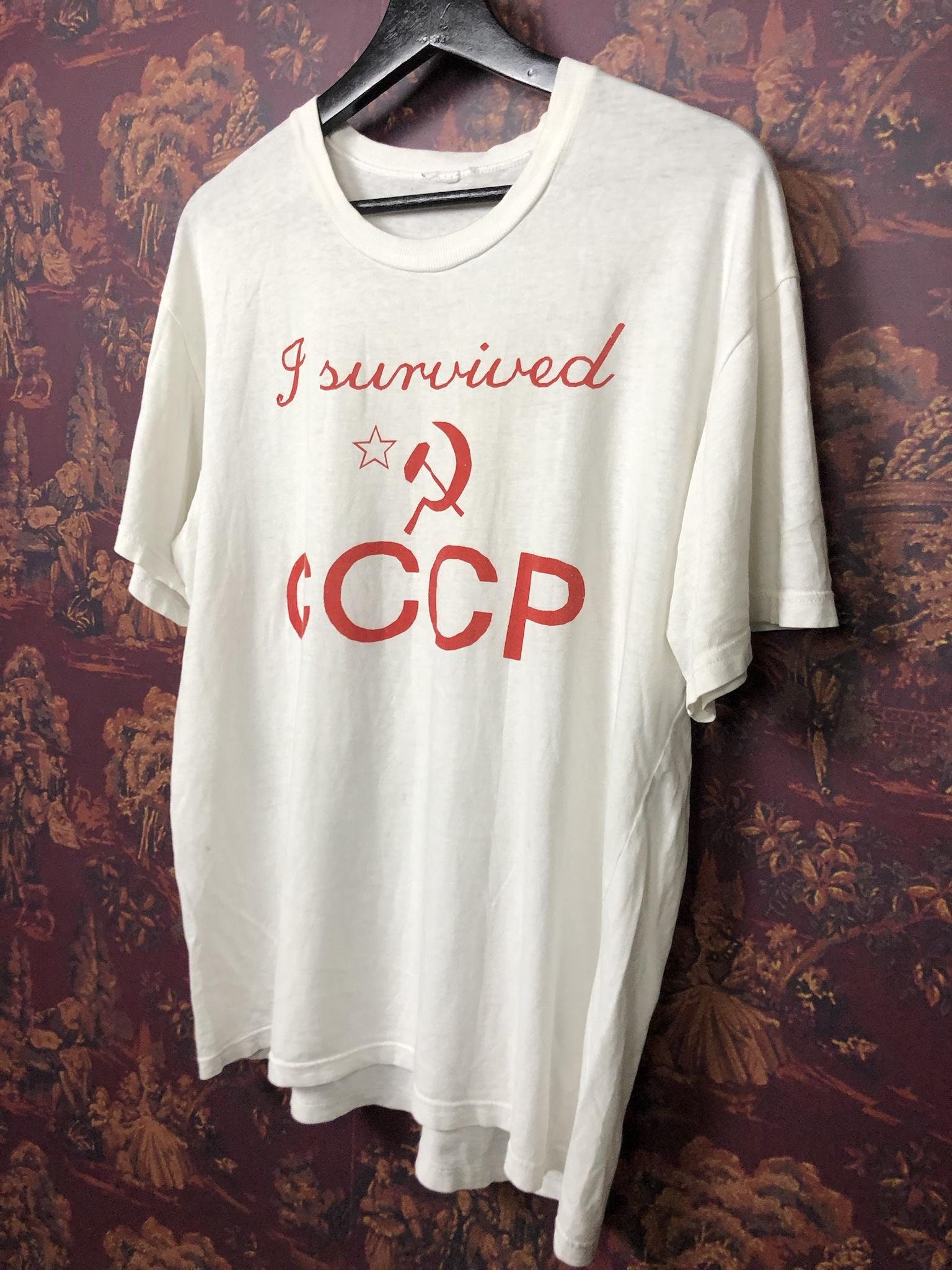 80s I Survived CCCP Vintage Tee Shirt - Etsy
