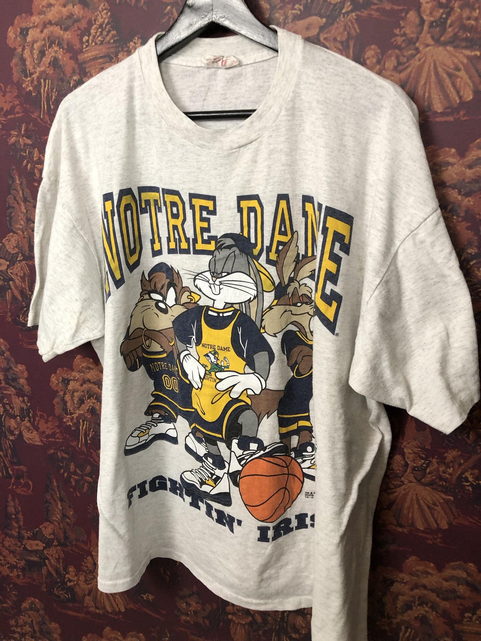 1994 Notre Dame Fightin' Irish Looney Tunes camiseta vintage - Etsy España
