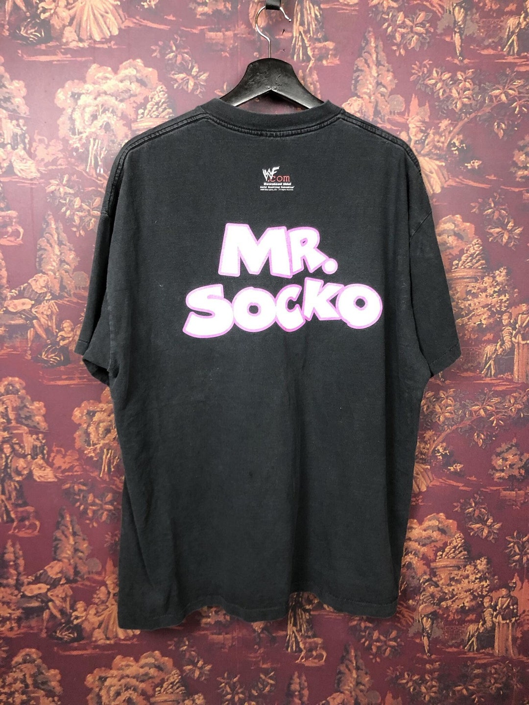 1999 Mr. Socko Open Mouth Insert Sock WWF Vintage Tee Shirt - Etsy