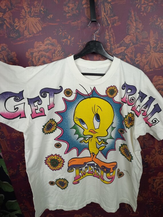 1996 Tweety Bird - Get Real - Looney Tunes vintage te… - Gem
