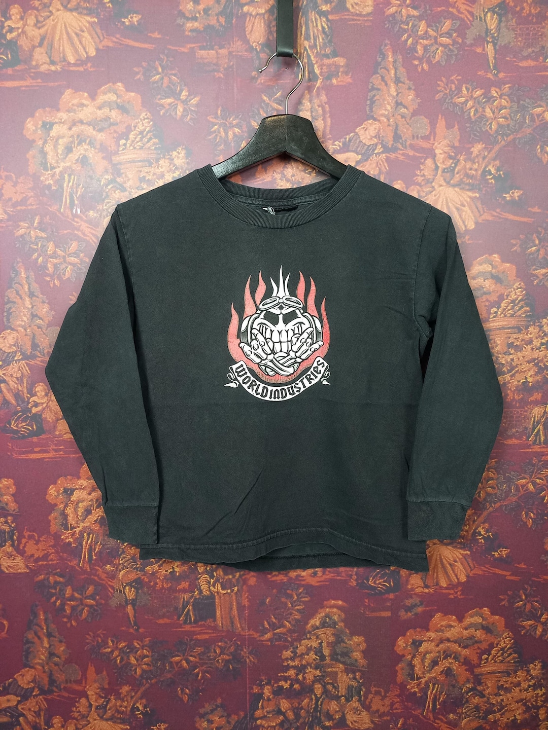 2000s World Industries Flame Boy Vintage Long Sleeve Tee Shirt - Etsy