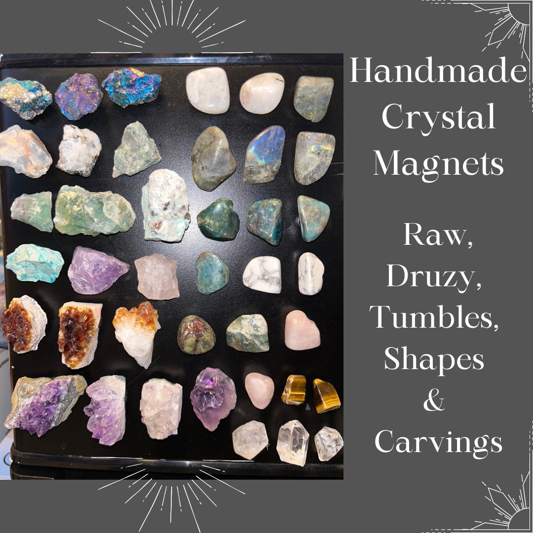 Crystal Magnets ~ Fridge Magnets ~ Handmade Crystal Magnets ~ - Etsy