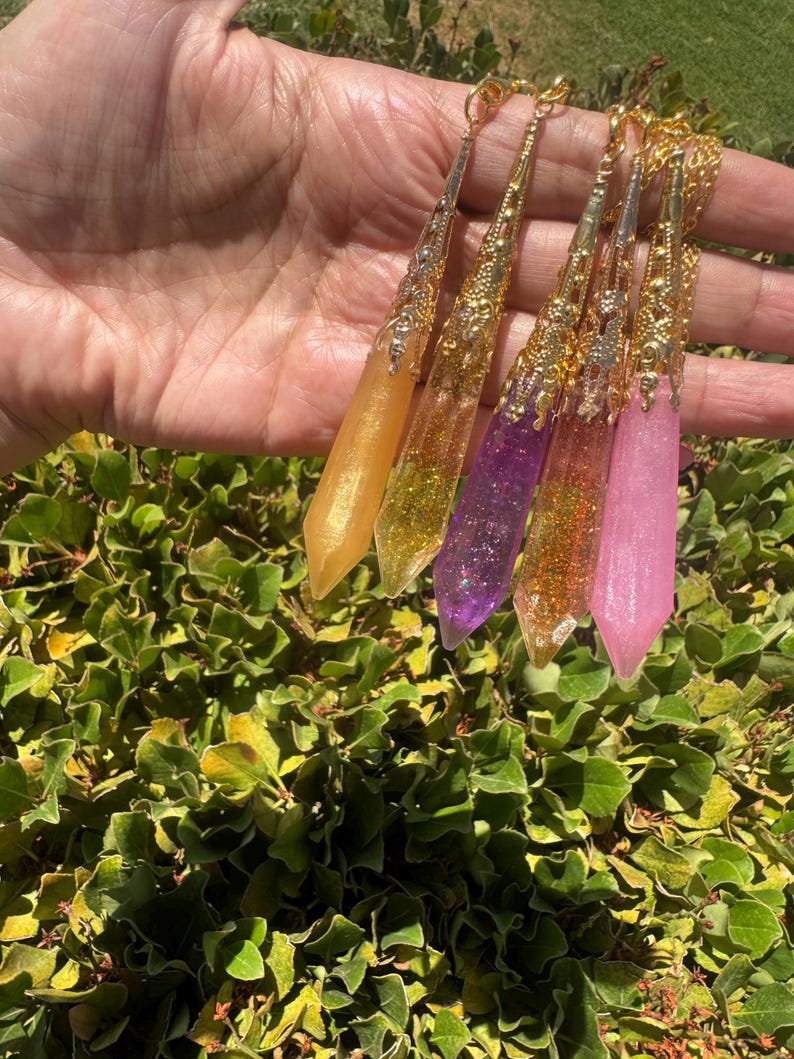 Handcrafted Resin Pendulums for Divination - Etsy