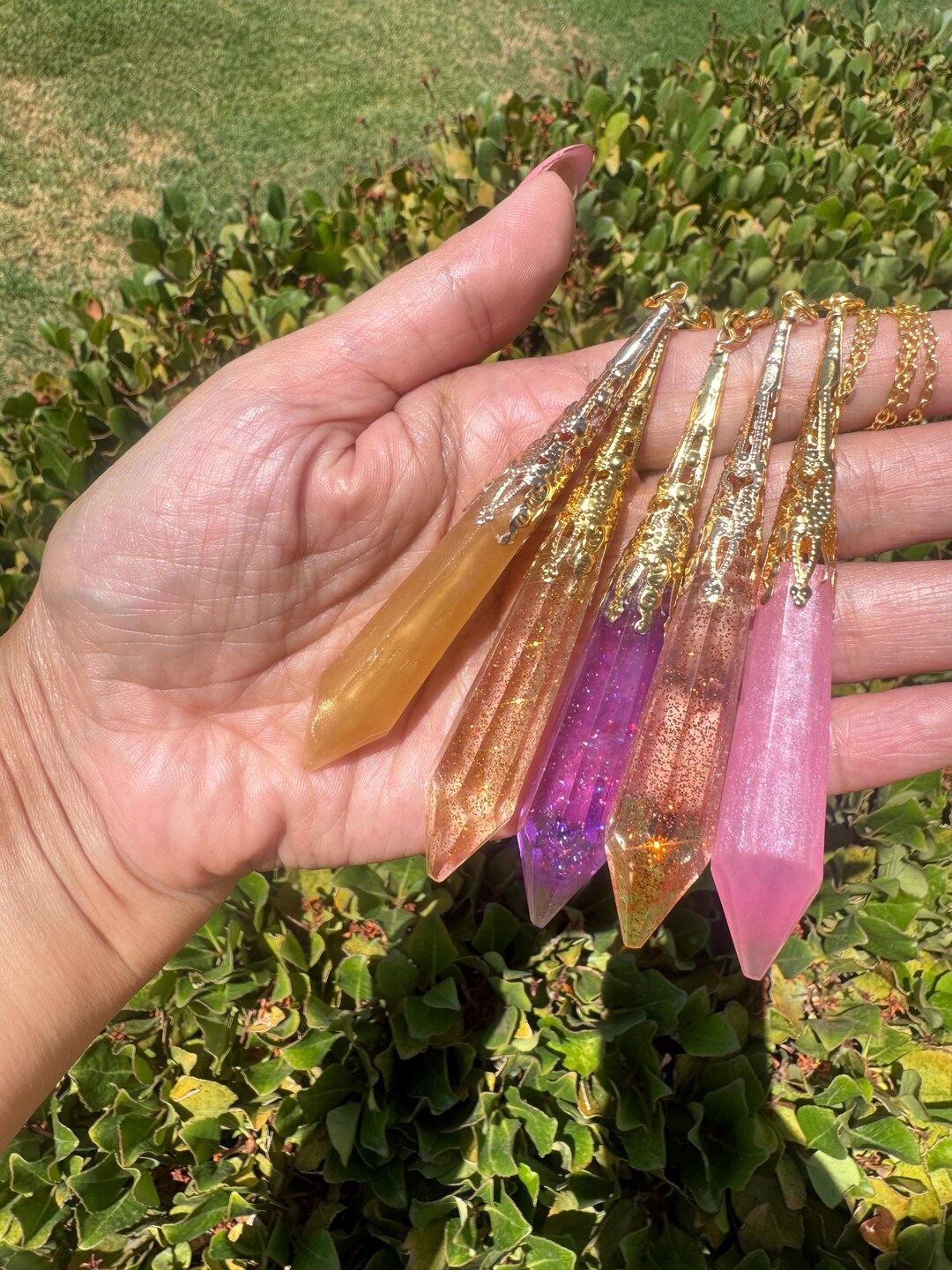 Handcrafted Resin Pendulums for Divination - Etsy
