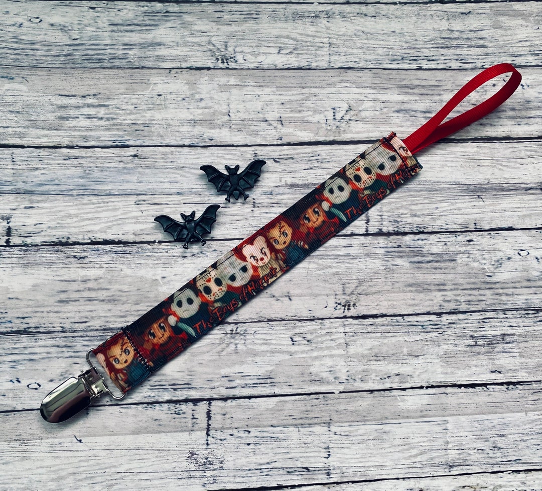 Nightmare Boys Horror Pacifier Clip Frightful Monsters - Etsy