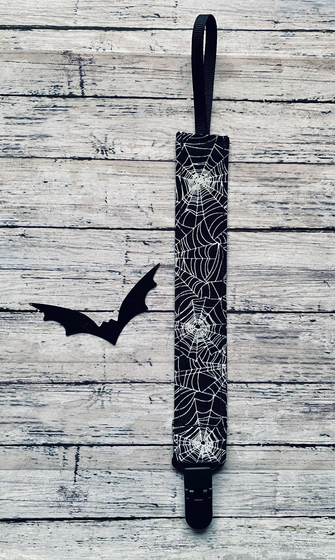 Midnight Goth Cobwebs Pacifier Clip - Etsy