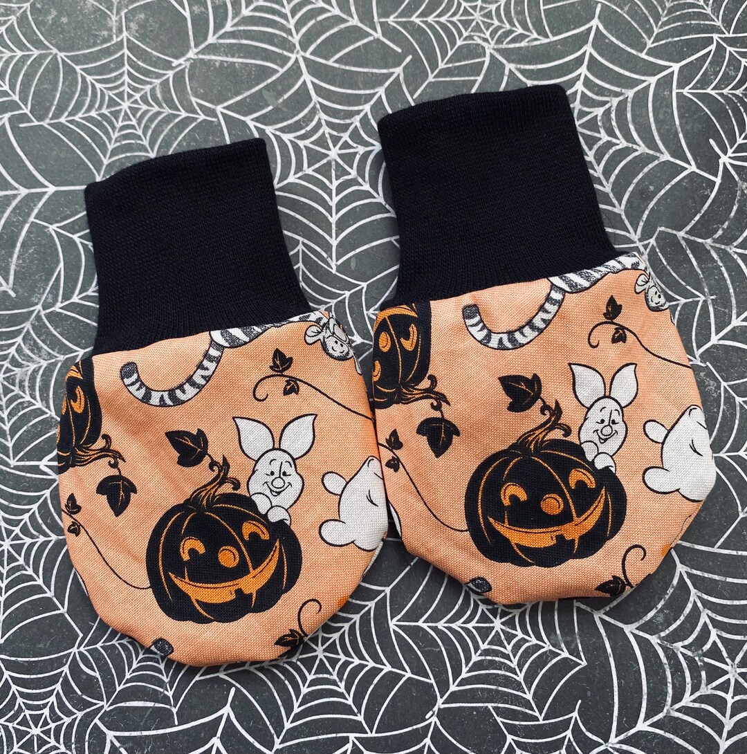 Spooky Cute Pumpkin Woodland Pig Baby Mitts Adorable Fright - Etsy