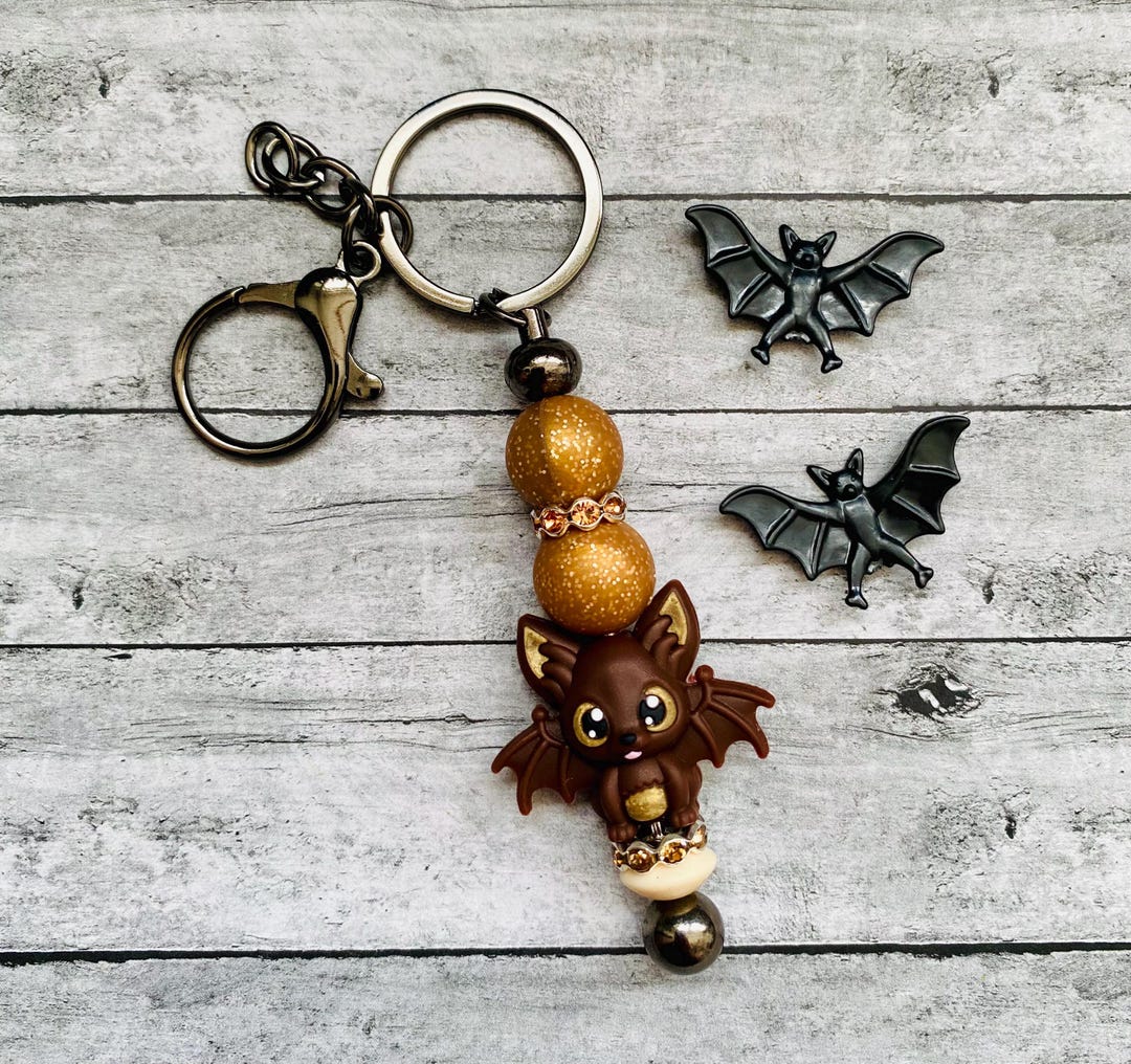 Gothic Bat Creature Keychain or Bag Clip - Etsy