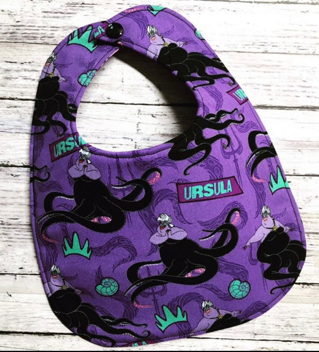 Wicked Mermaid Sea Queen Baby Bib Goth Horror Little Witch - Etsy