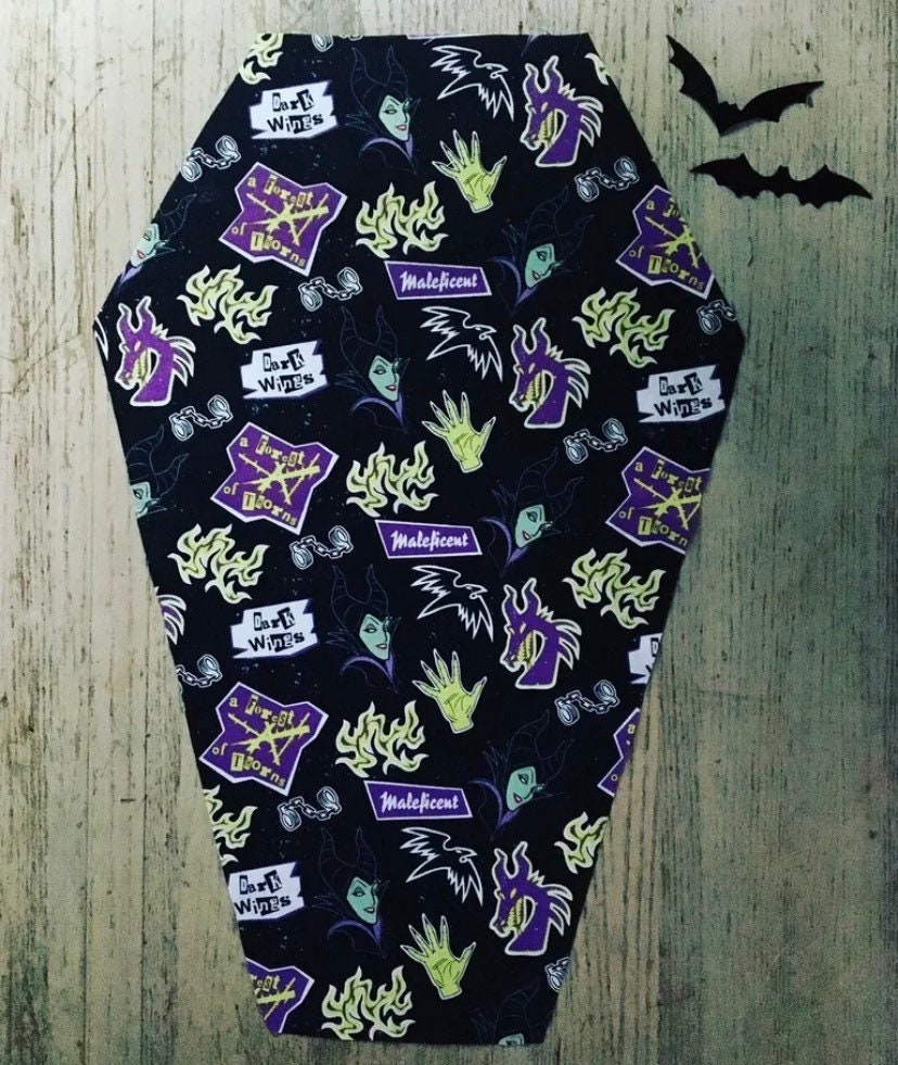 Baby Burp Cloth Dark Wings Queen Coffin Burp Cloth Gothic Spooky ...