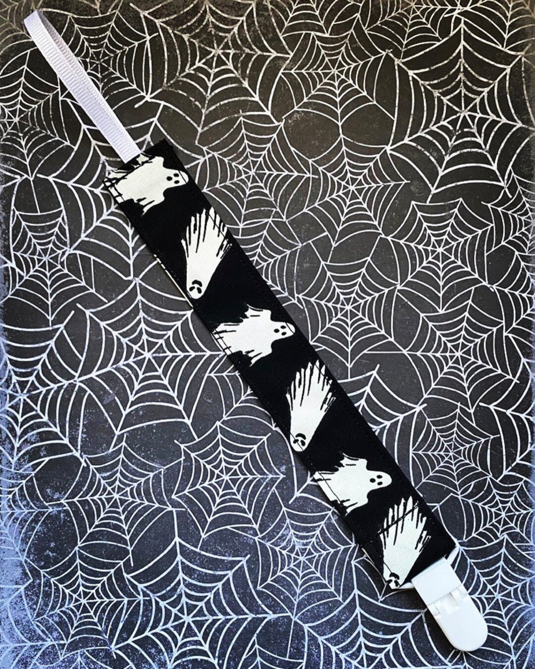 Spooky Haunt Ghosts Pacifier Clip Gothic Monsters - Etsy