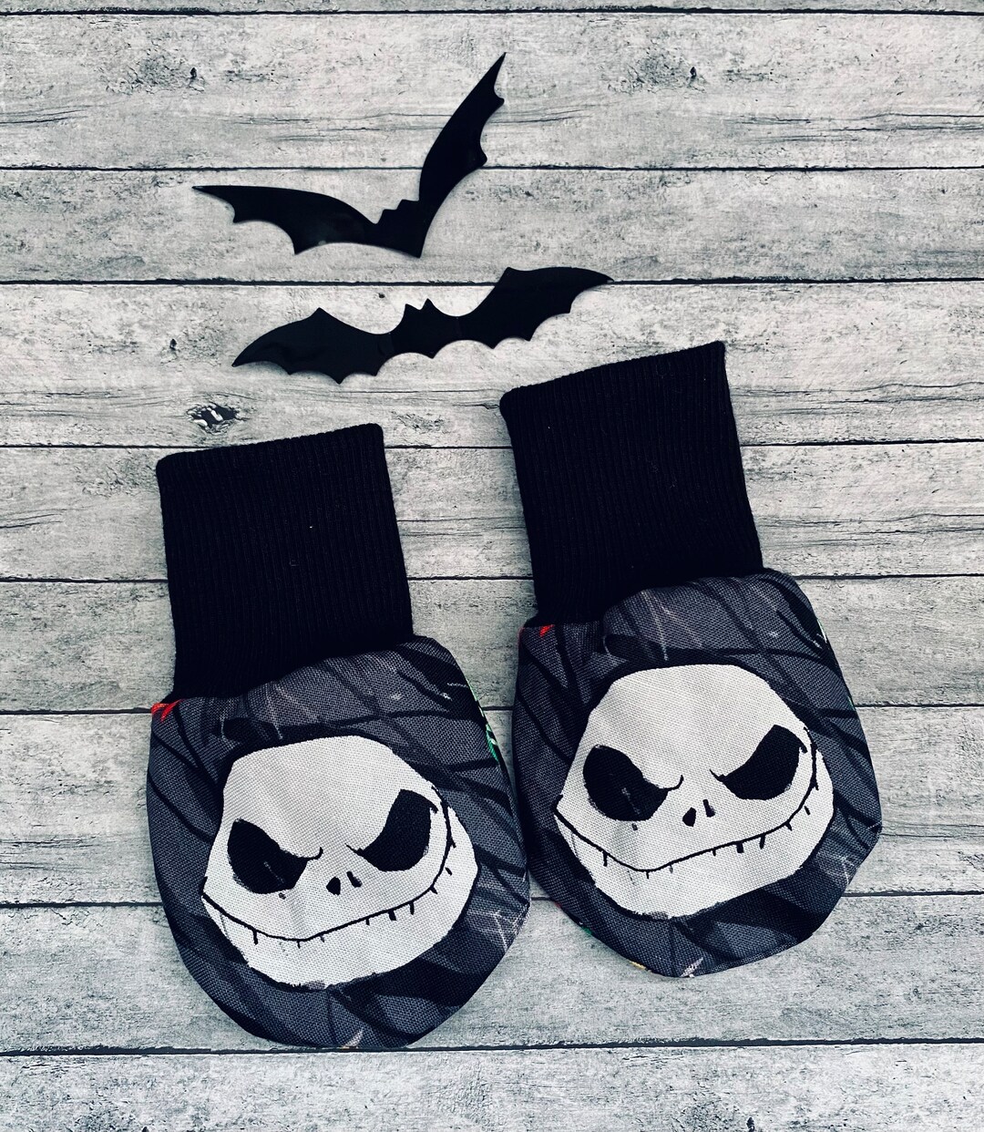 Halloween Nightmare Skeleton Ghoul Baby Mitts Gothic Ghoul Monster - Etsy