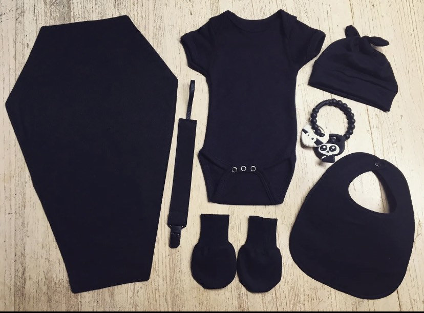 Gothic Goth Midnight Darkness Baby Gift Set Little Horror - Etsy
