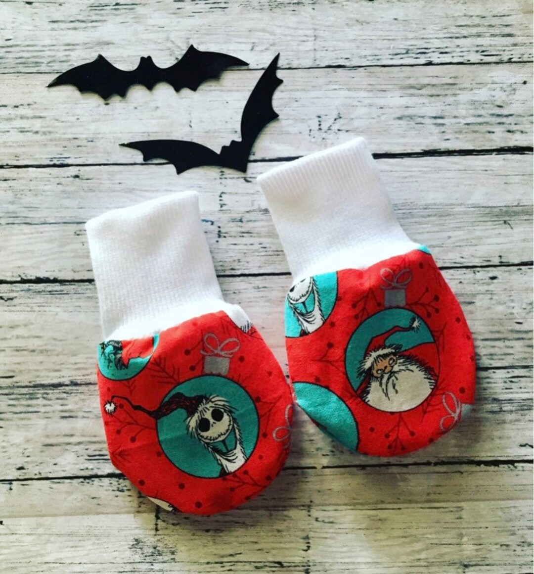 Nightmare Skeleton King Santa Mitts Spooky Christmas Little Ghoul - Etsy
