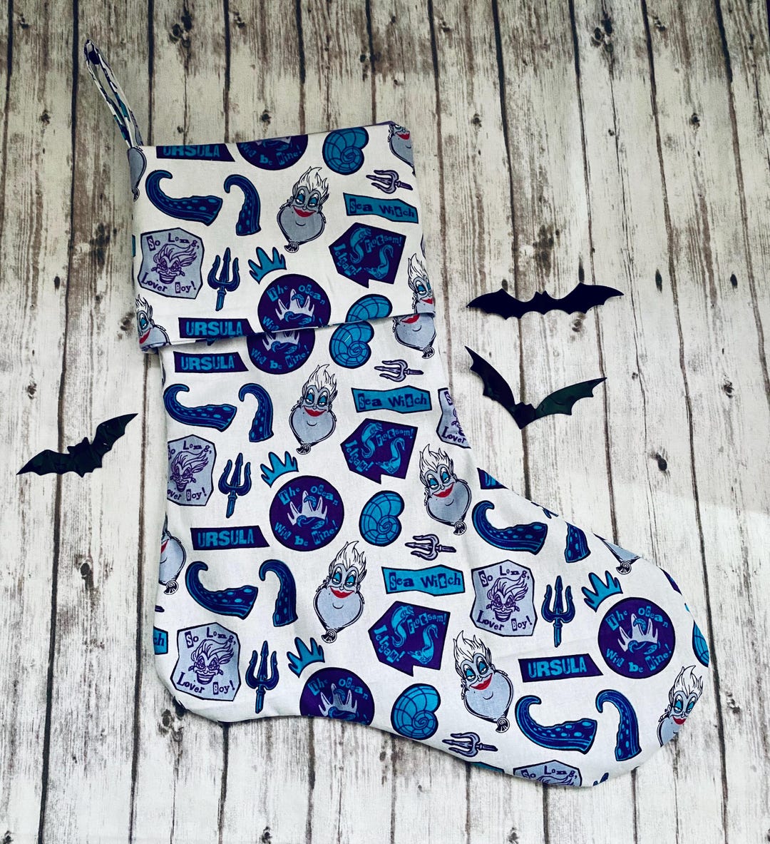 Enchanted Fairytale Wicked Queen of the Sea Christmas Stocking Handmade ...