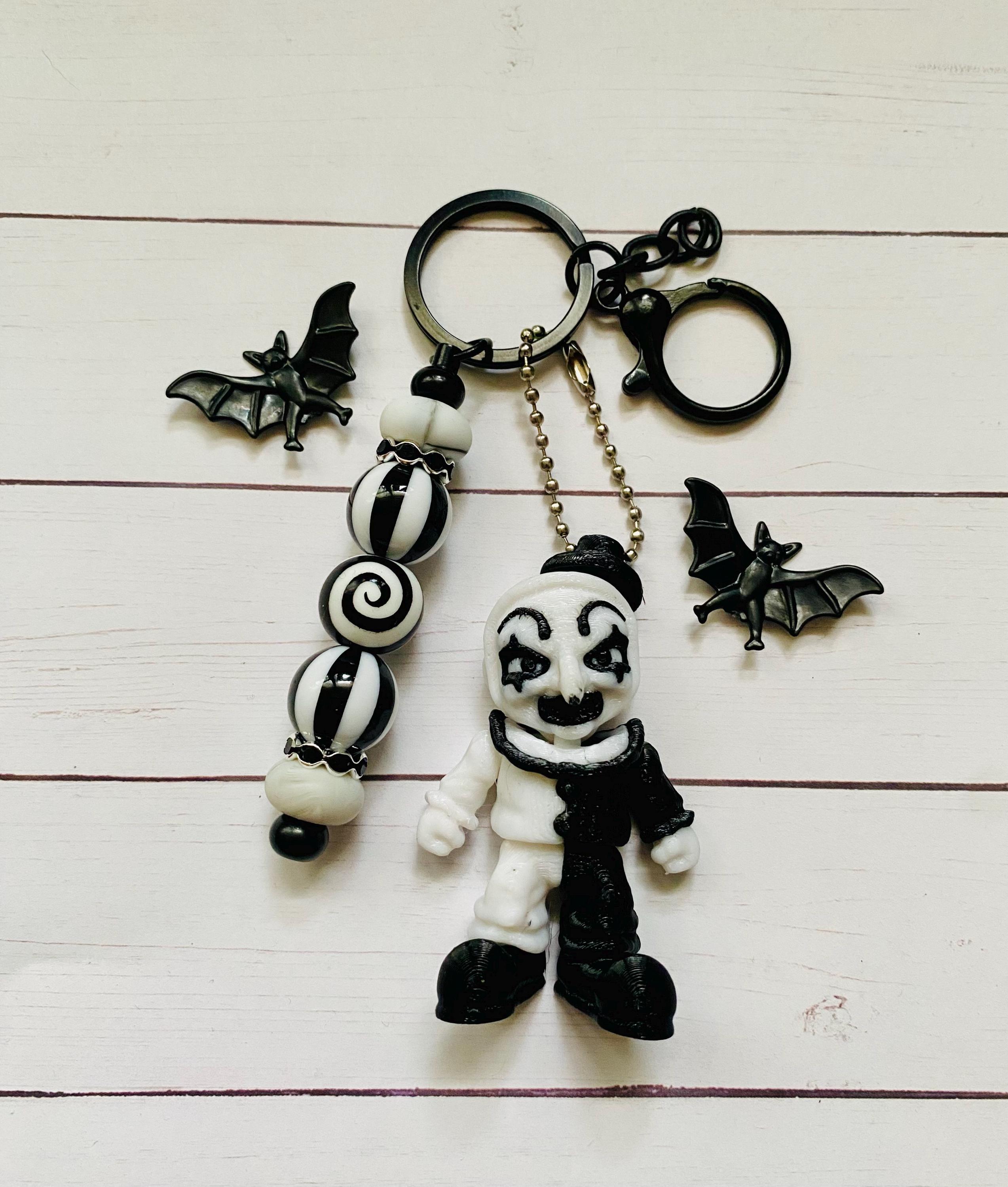 Horror Clown Keychain Bag Clip Nightmare Fright - Etsy