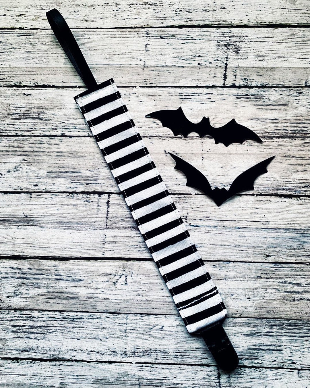 Gothic Baby Pacifier Clip - Etsy