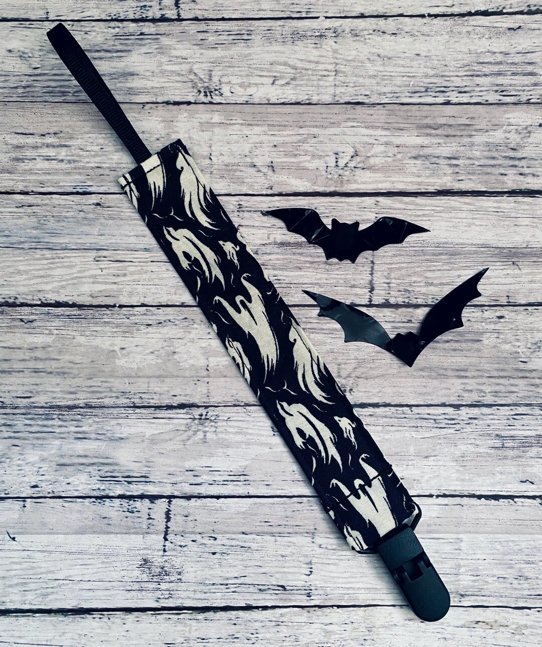 Gothic Haunt Ghosts Fright Monsters Baby Pacifier Clip - Etsy