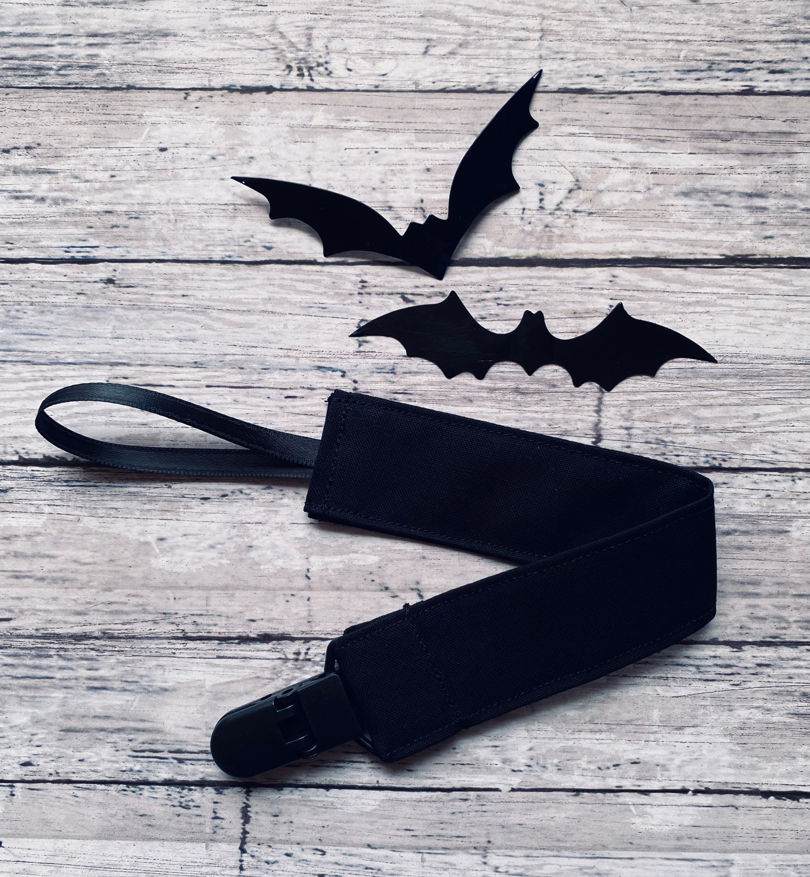 Midnight Goth Baby Pacifier Clip - Etsy