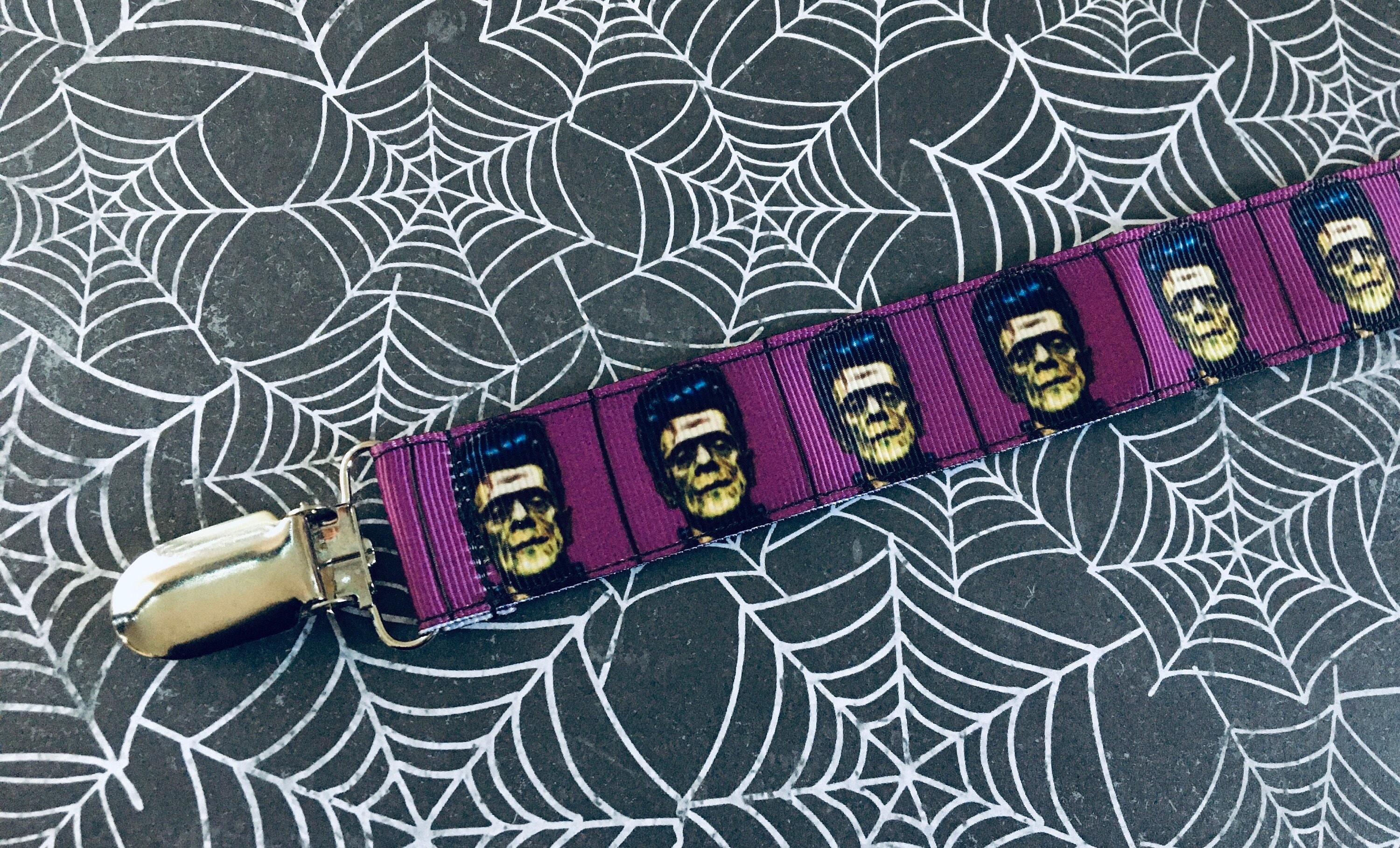 Monster Frank Pacifier Clip Goth Spooky Monsters Ghoul - Etsy