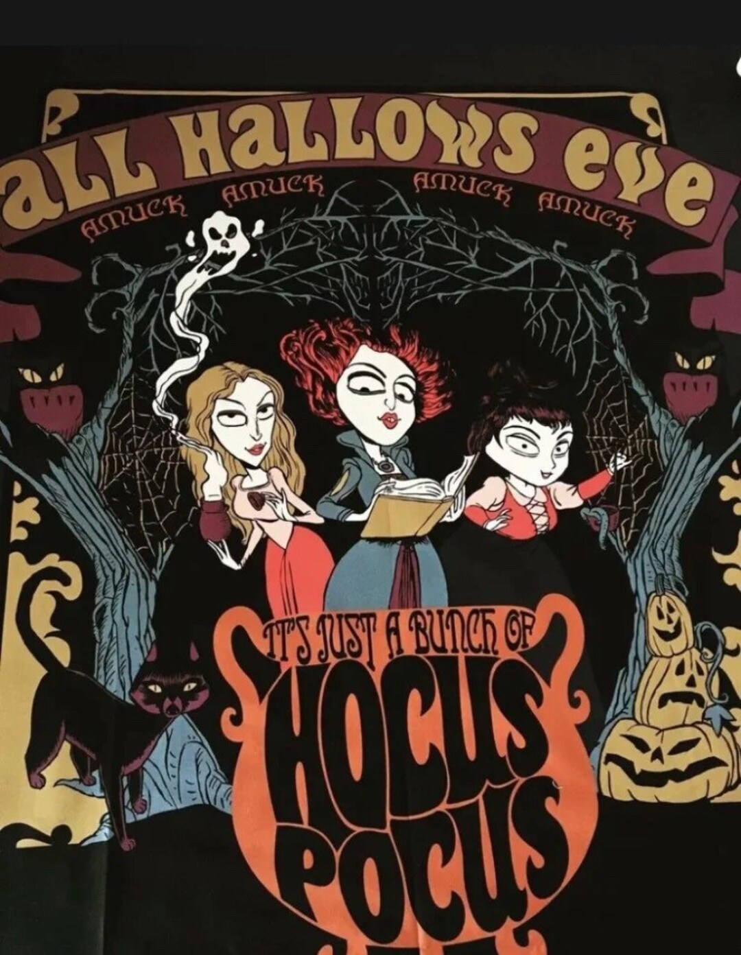 Spooky Wicked Witch Sisters Baby Blanket Dark Spells - Etsy