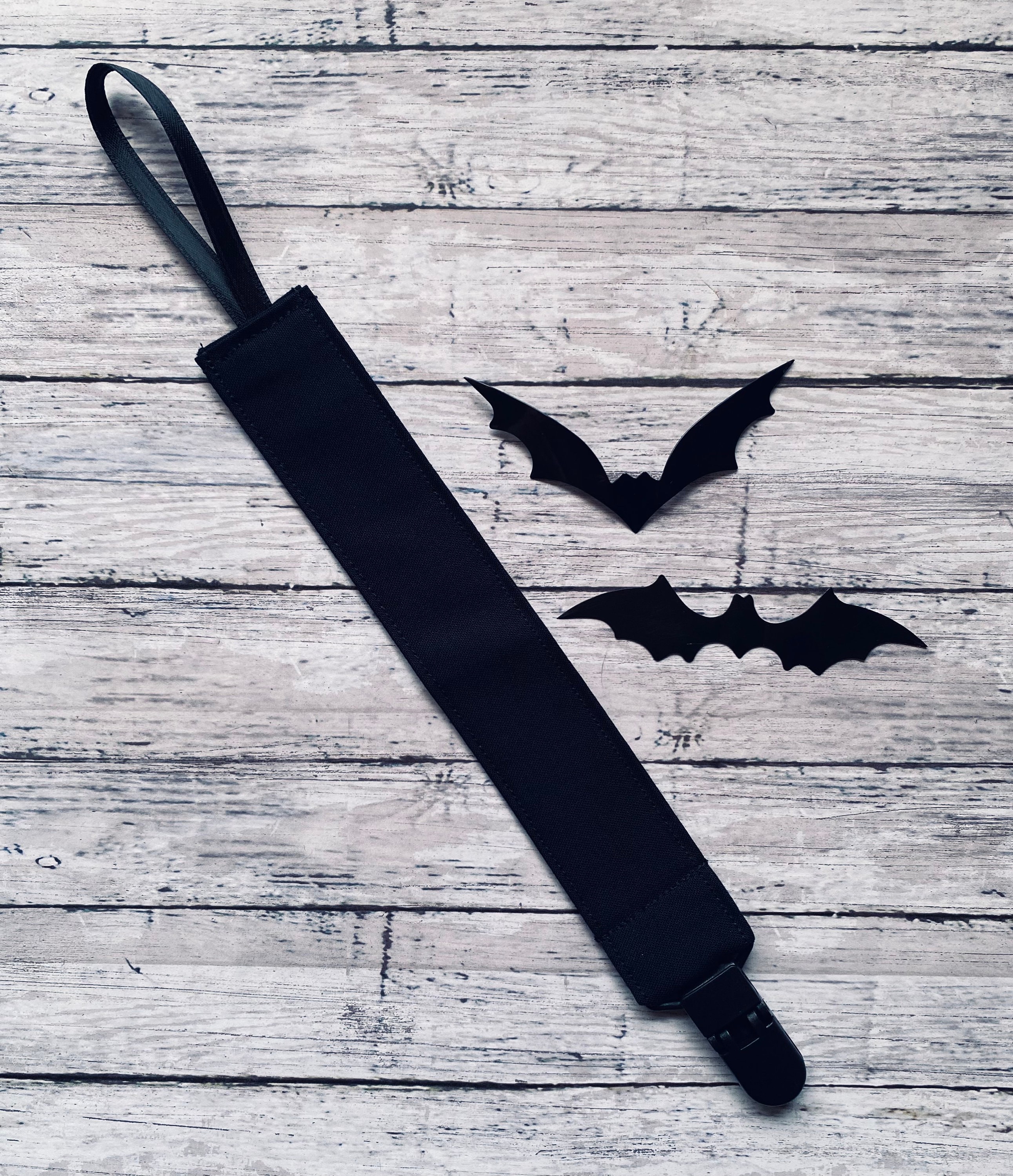 Midnight Goth Baby Pacifier Clip - Etsy