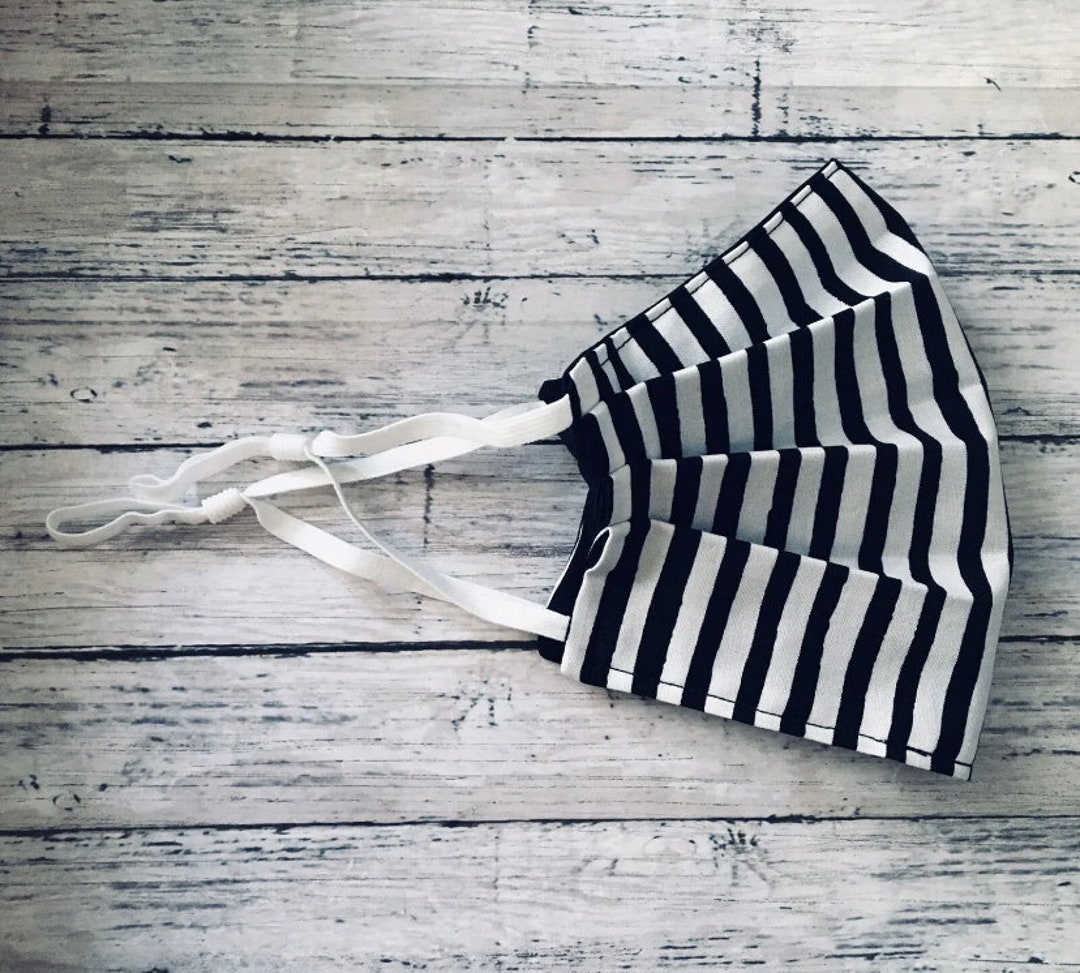 Strange Unusual Stripes Adult Face Mask Gothic Weird - Etsy