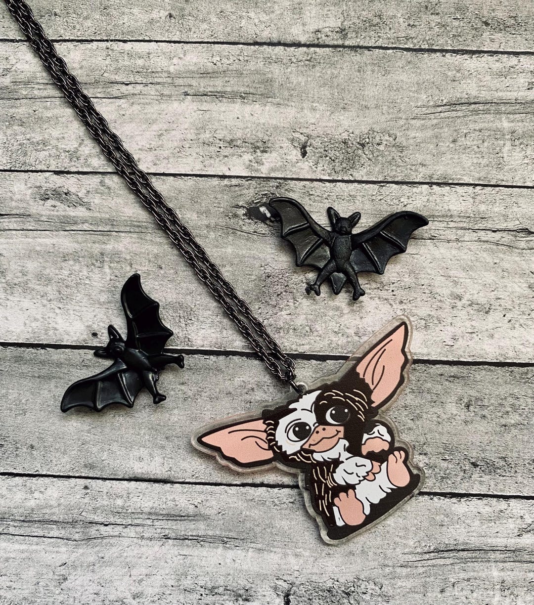 Spooky Cute Furry Alien Monster Charm Necklace - Etsy