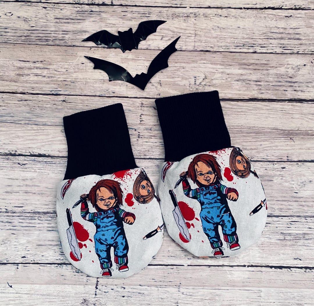 Horror Nightmare Doll Newborn Baby Mitts Spooky Gothic Little Darling ...