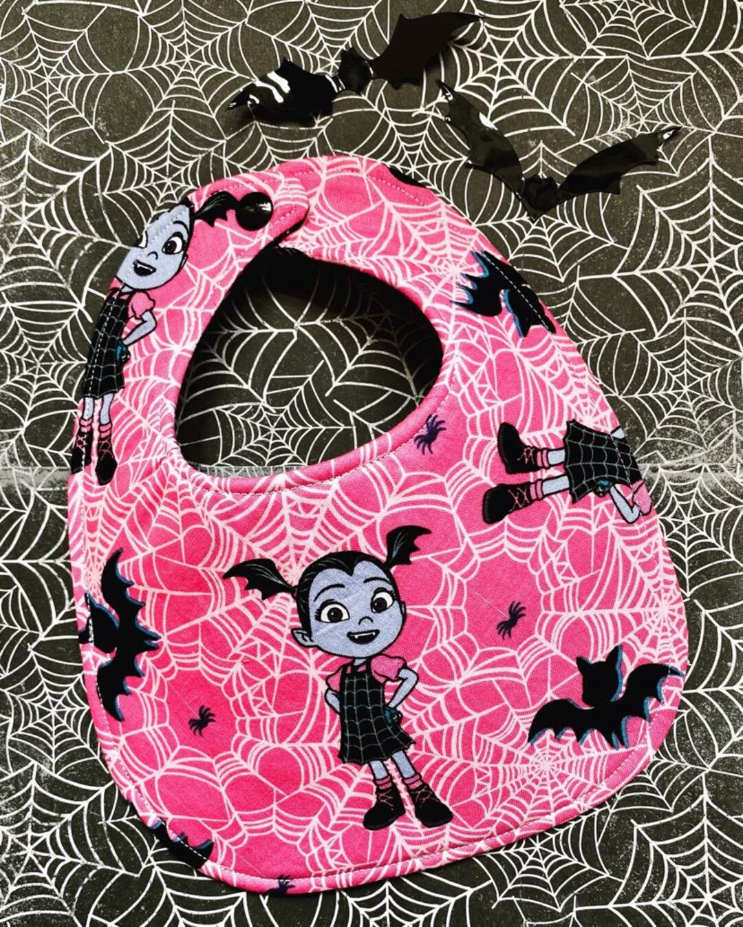 Monster Girl of the Night Dracula Fangs Baby Bib Vampire Frightful ...