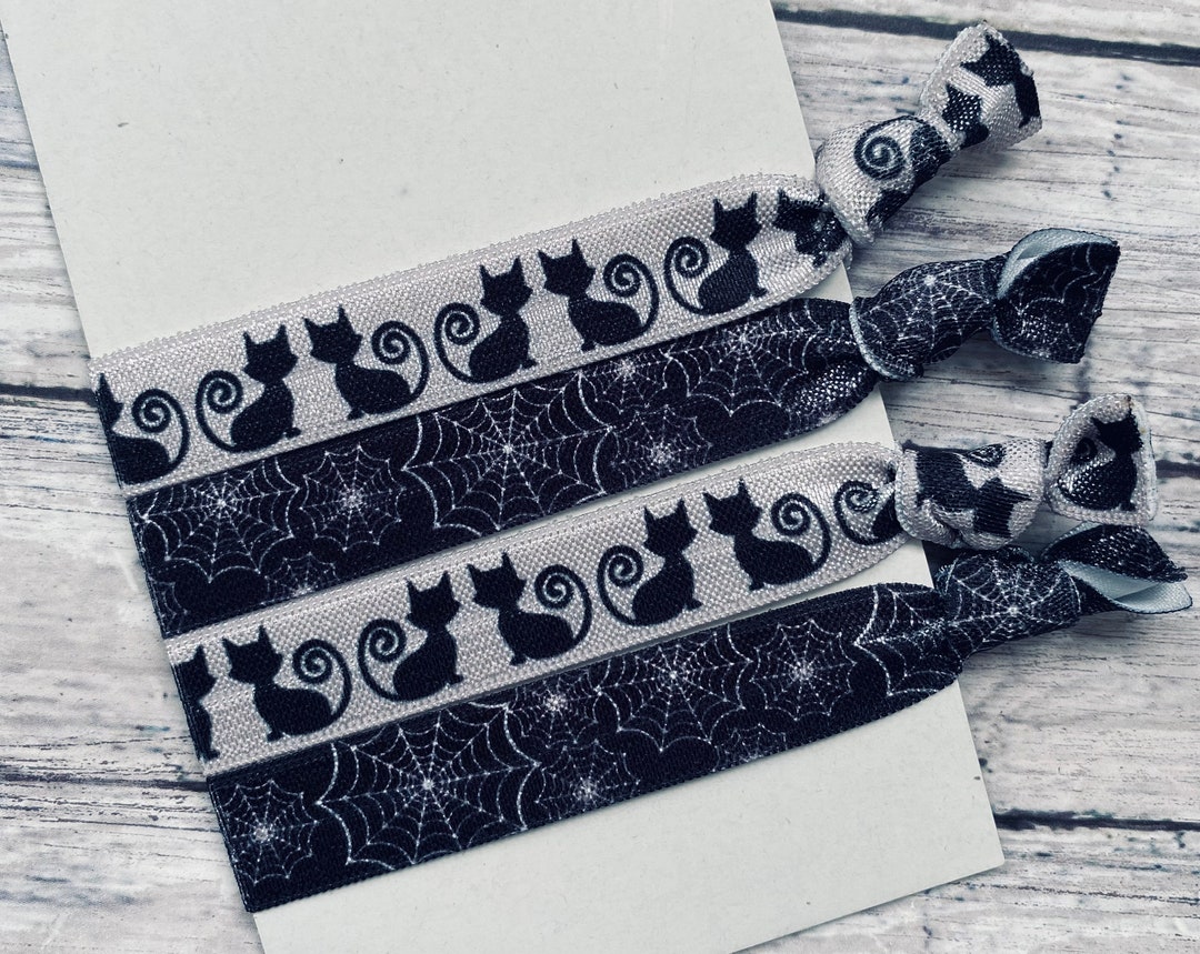 Spooky Wicked Witch Cat of Horrors Hair Ties - Etsy