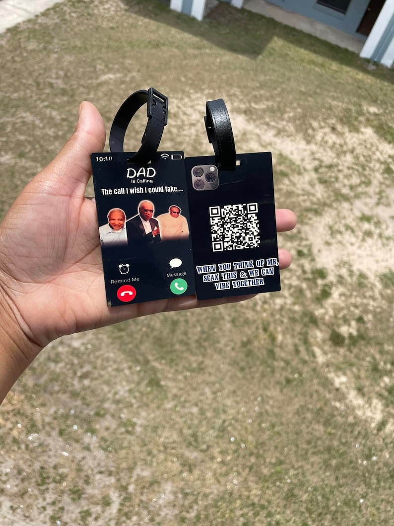 Memorial Phone Call Keychain - Etsy