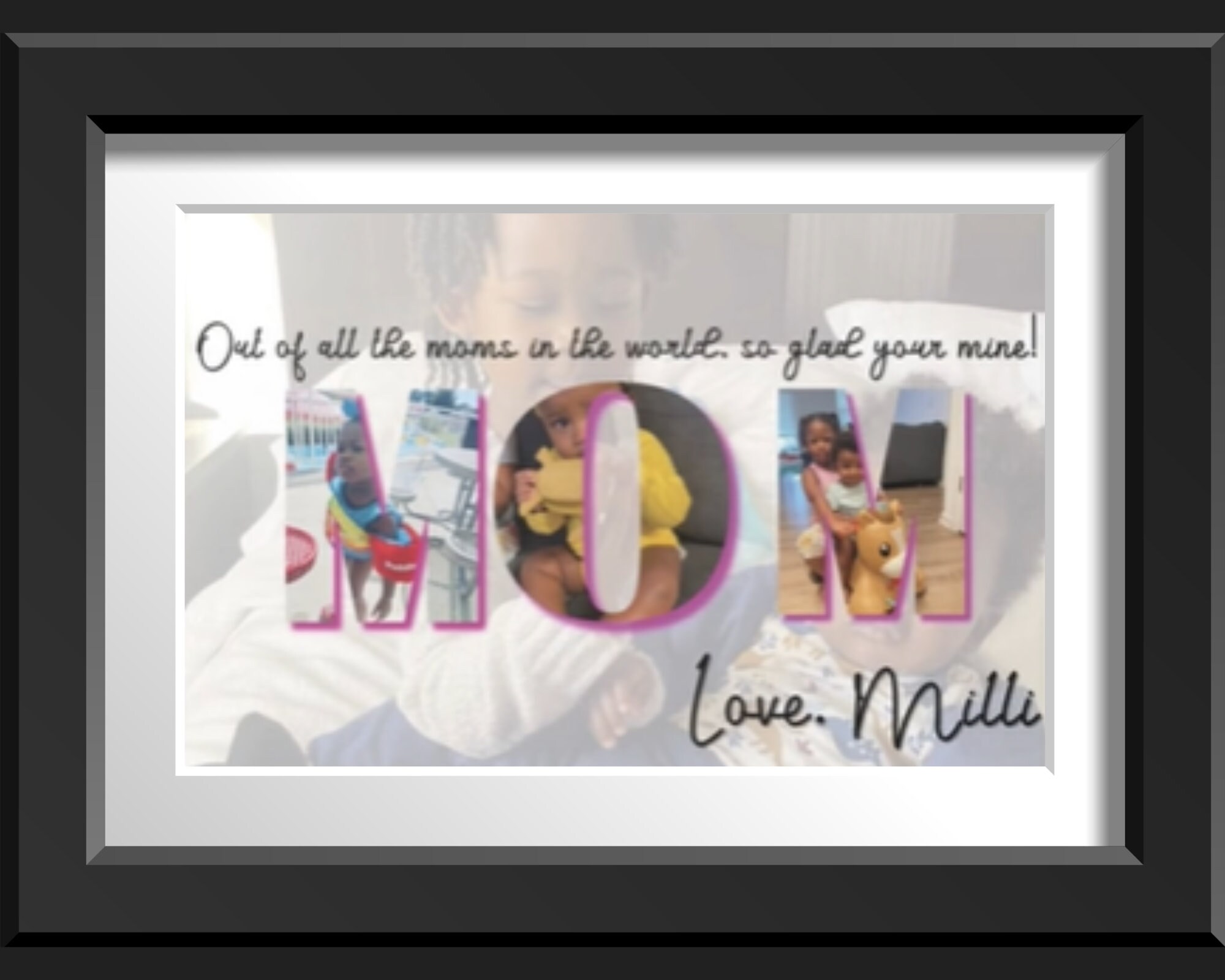 Mommy Photo Frame EDITABLE TEMPLATE - Etsy