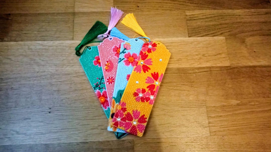 Diamond Painting Bookmarks Completed - Etsy