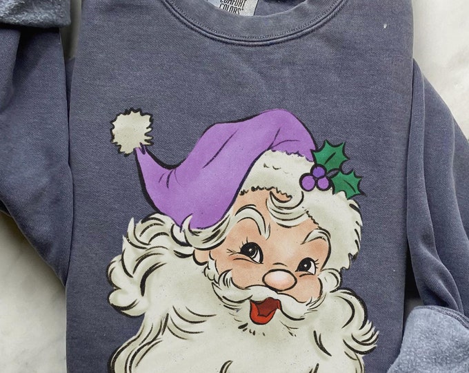 MAINE MADE Purple Father Christmas Christmas Gift Vintage Santa Claus ...