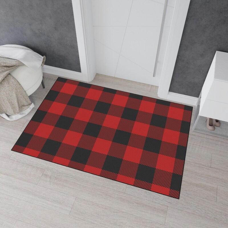 Buffalo Plaid Mat - Etsy